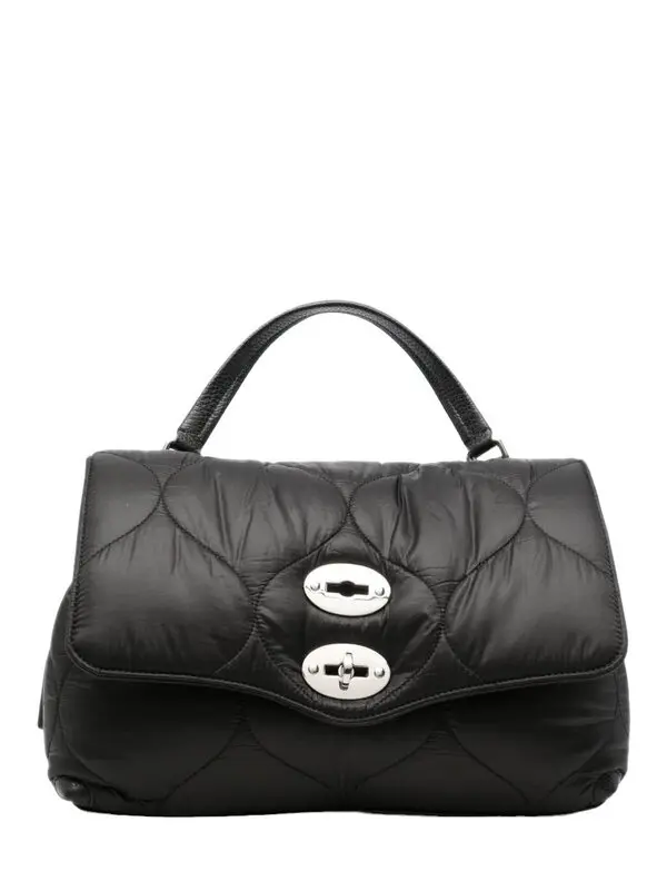 ZANELLATO Postina Lunaria Small Leather Handbag - Black