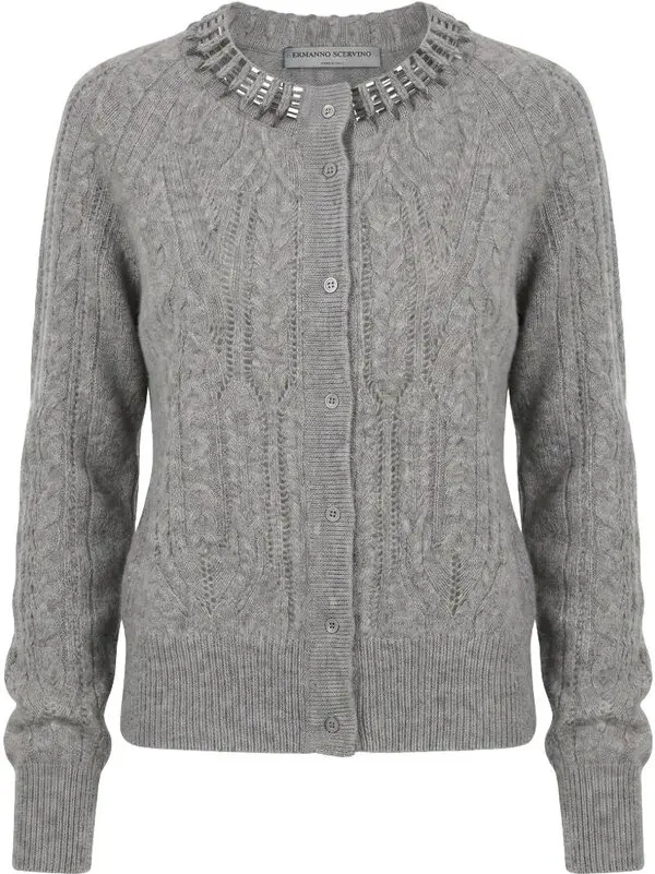 Ermanno Scervino Cashmere Cardigan - Grey