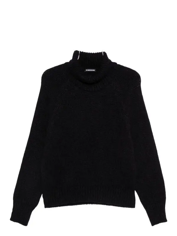 SUSANNE BOMMER Wool Turtle Neck Jumper - Navy