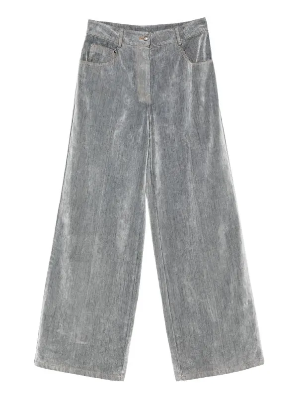 FORTE_FORTE Denim Cotton Jeans - Grey