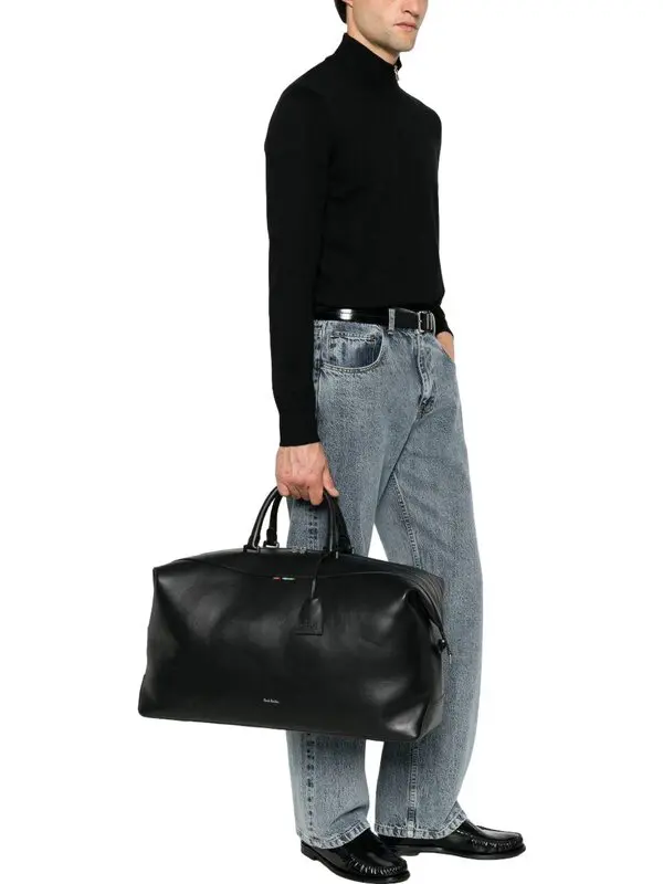 Paul Smith Leather Duffle Bag - Black