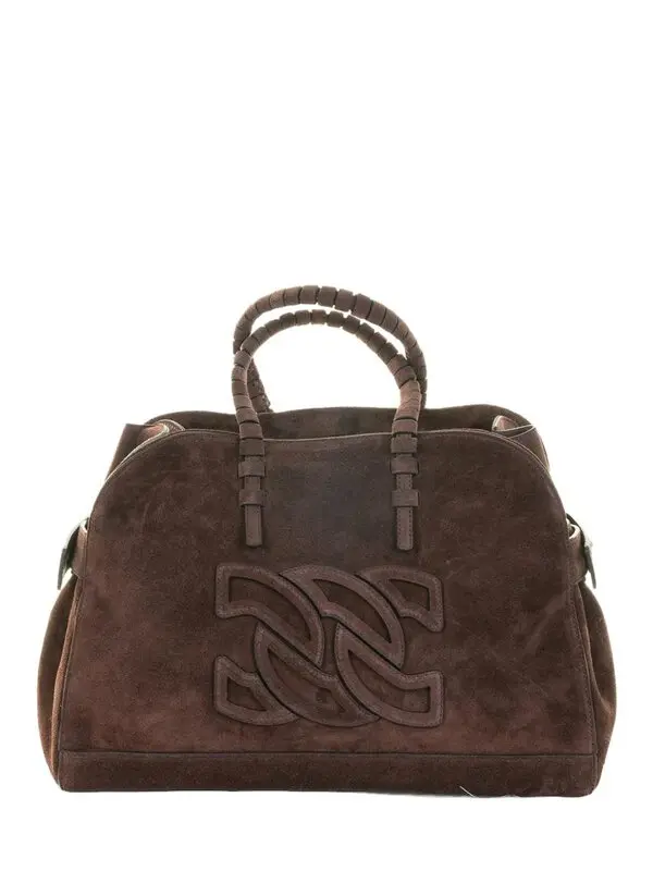 Casadei Park Avenue Leather Tote Bag - Brown