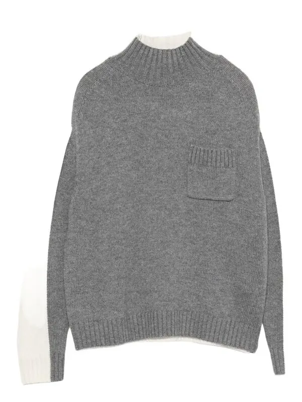 SEMICOUTURE Winnie Cashmere Sweater - Grey