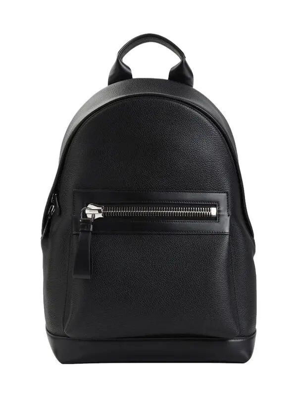 TOM FORD Leather Backpack - Black