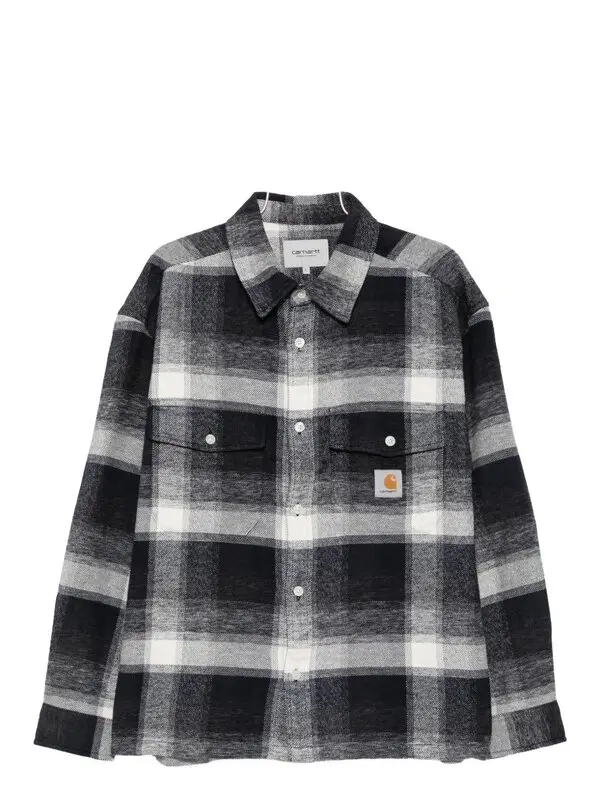 Carhartt Work In Progress Checked Cotton Shirt - Navy