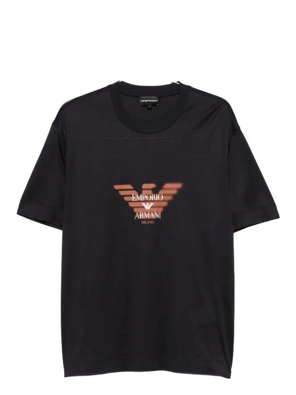 Emporio Armani Logo T Shirt - Navy