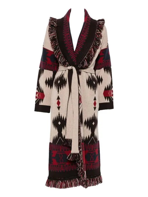 Alanui Icon Wool Cardigan - Brown