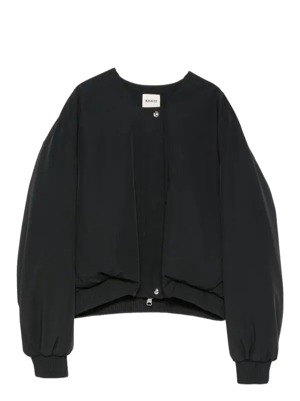 Khaite Cordan Nylon Bomber Jacket - Black