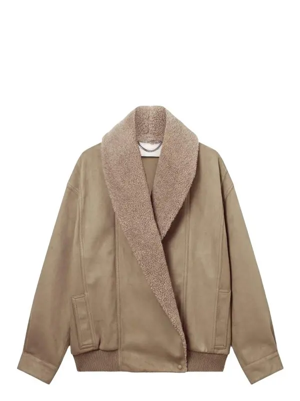 Stella McCartney Faux Leather Jacket - Beige