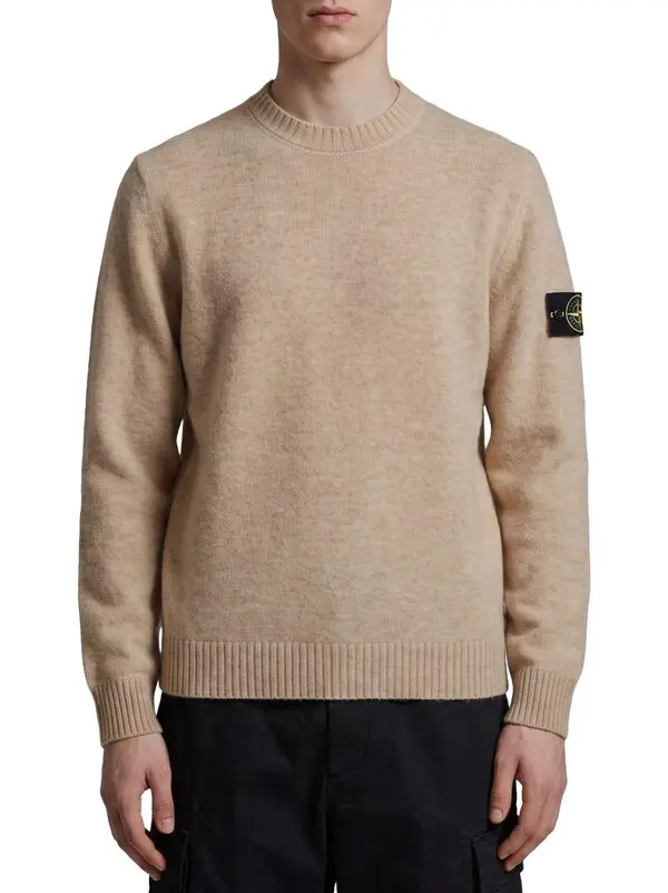 Stone Island Wool Crewneck Sweater - Brown