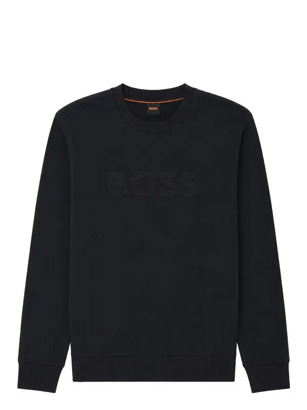 BOSS Felpa 'we Logo' Relaxed Fit - Black