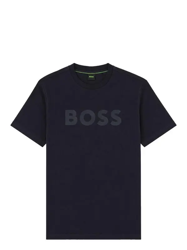 BOSS T Shirt Con Logo - Blue