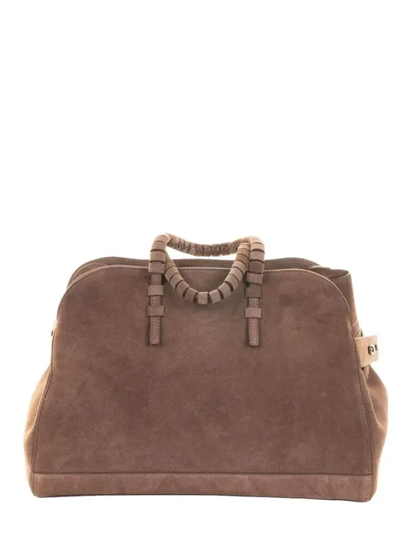Casadei Park Avenue Leather Tote Bag - Brown