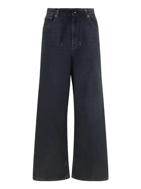 MAISON MARGIELA Wide Leg Denim Jeans - Black