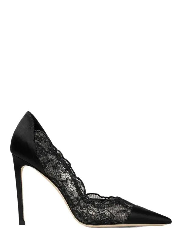 JIMMY CHOO Brigitte Lace Pumps - Black