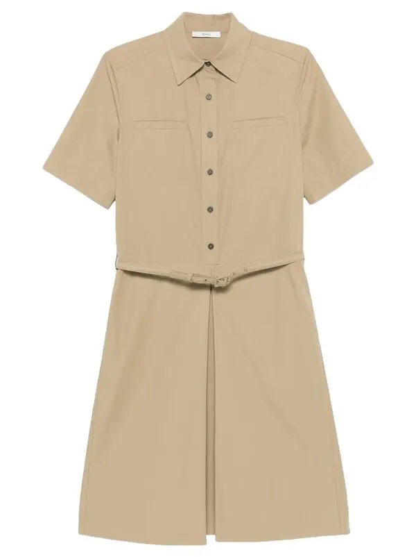 Fendi Cotton Short Dress - Beige
