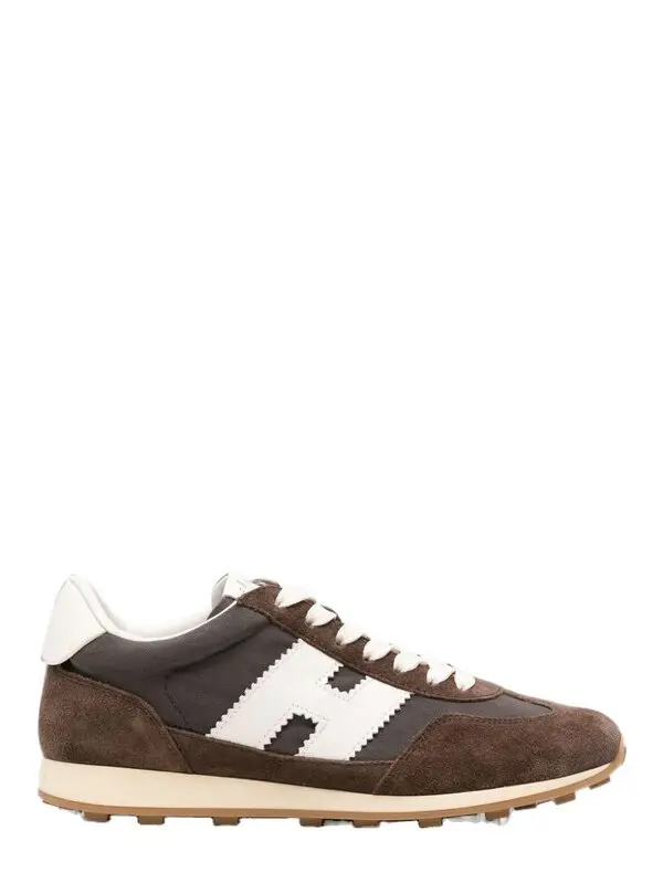 Hogan H727 Leather Sneakers - Brown