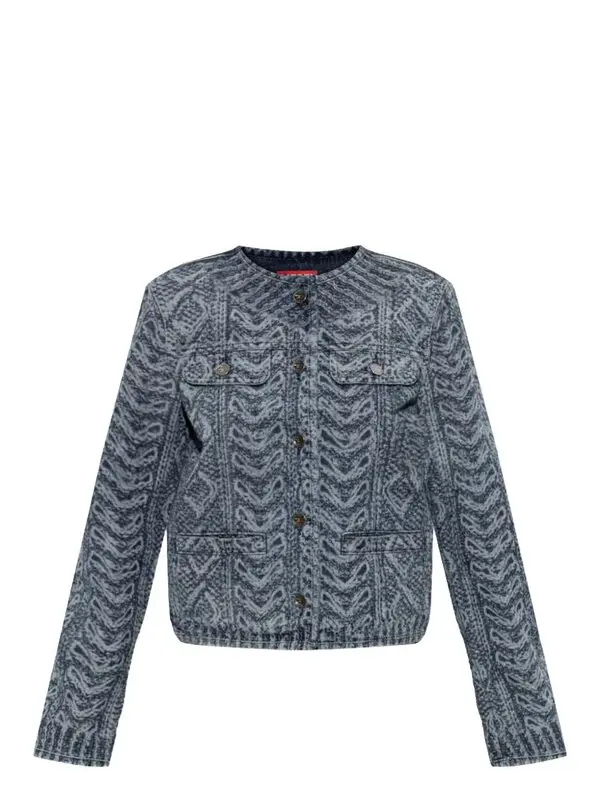 DIESEL® Denim Cotton Jacket - Navy