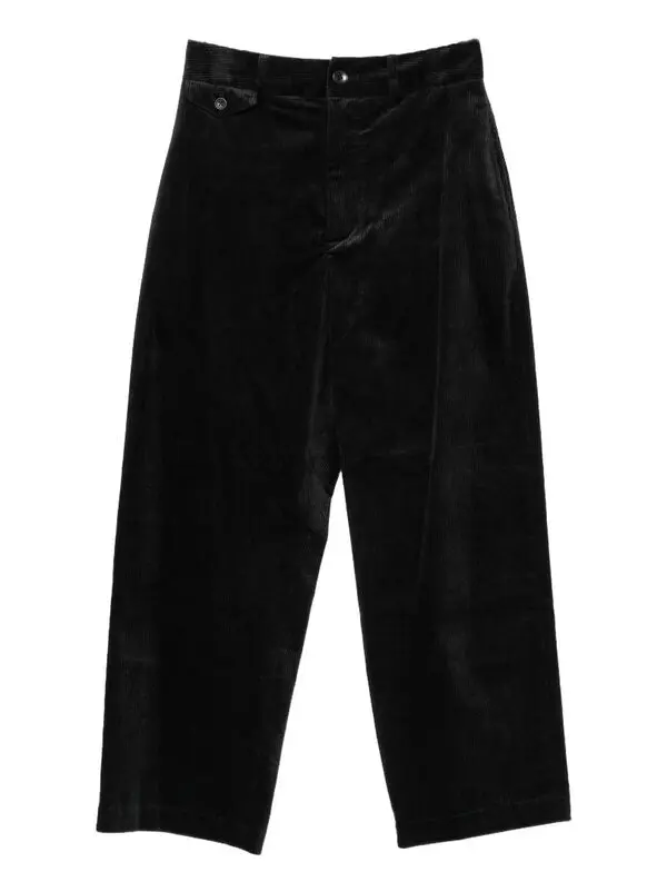 NICHOLSON & NICHOLSON Cotton Trousers - Black