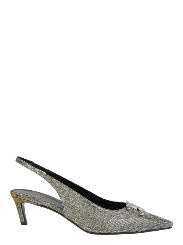 Celine Alma Triomphe Iridescend Slingback 50 - Silver