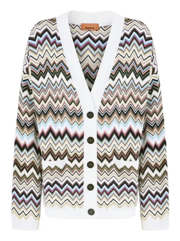 Missoni Wool Blend Cardigan - Navy