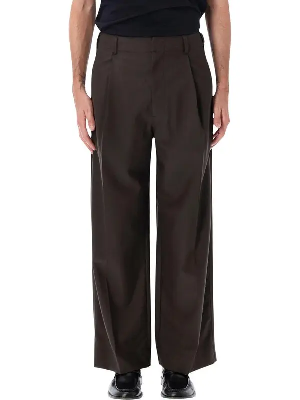 LEMAIRE Trousers - Moss