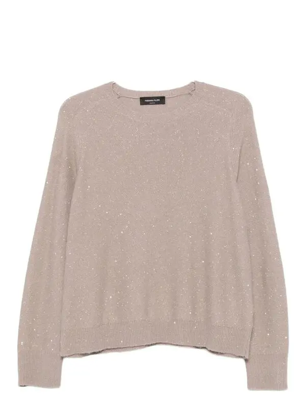 Fabiana Filippi Wool And Silk Blend Sweater - Brown