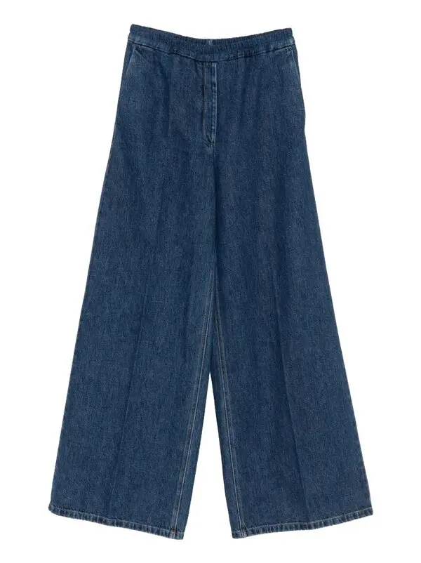 FORTE_FORTE Loose Fit Denim Jeans - Navy