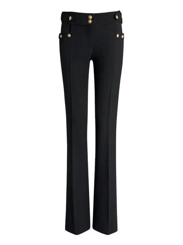 Balmain Wool Trousers - Black