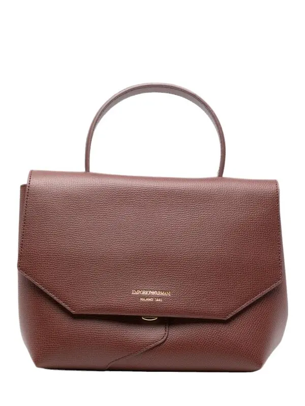 Emporio Armani Medium Leather Handbag - Brown
