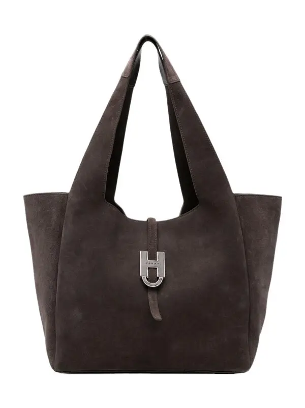 Hogan Trend Leather Tote Bag - Brown