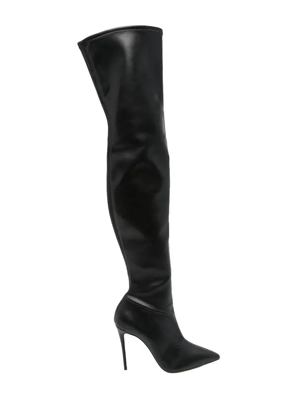 Casadei Leather Boots - Black