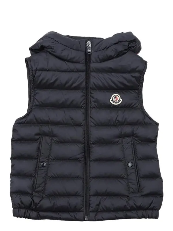 Moncler Vests With Logo - Black