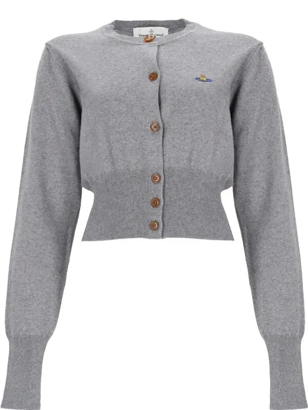 VIVIENNE WESTWOOD Cardigan 'bea' Cropped - Grey