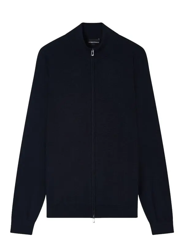 Emporio Armani Wool Cardigan - Navy