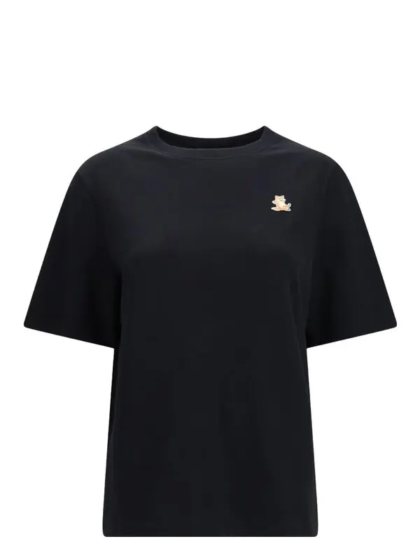 Maison Kitsuné Chillax Fox Cotton T Shirt - Black