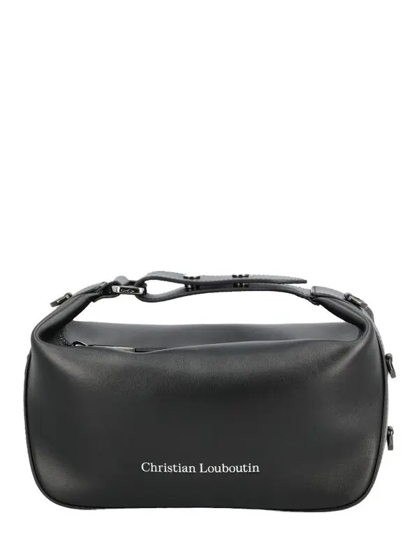 CHRISTIAN LOUBOUTIN Kosmica Leather Pouch - Black
