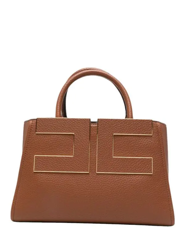 Elisabetta Franchi Faux Leather Tote Bag - Brown