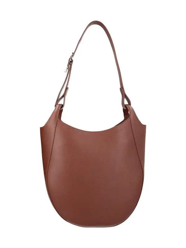Longchamp Borsa Hobo 'le Foulonné Large - Brown