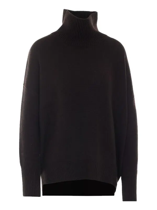 LISA YANG Heidi Cashmere Turtle Neck Sweater - Brown