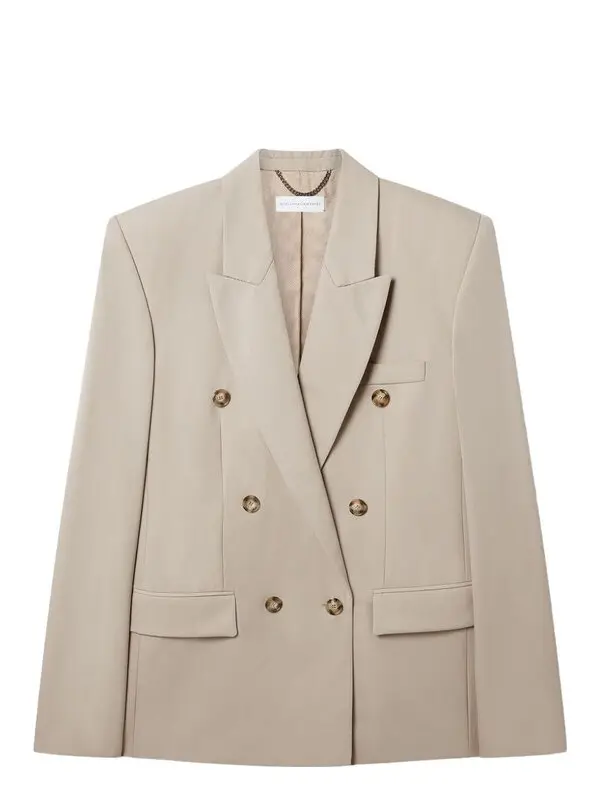 Stella McCartney Wool Double Breasted Jacket - Grey