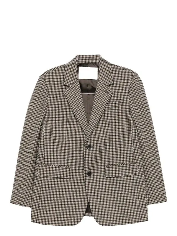DUNST Wool Single Breasted Blazer Jacket - Black
