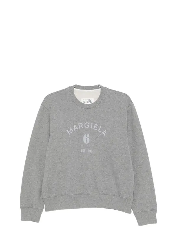 MAISON MARGIELA Logo Cotton Sweatshirt - Grey