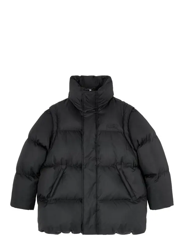 MAISON MARGIELA Midi Down Jacket - Black