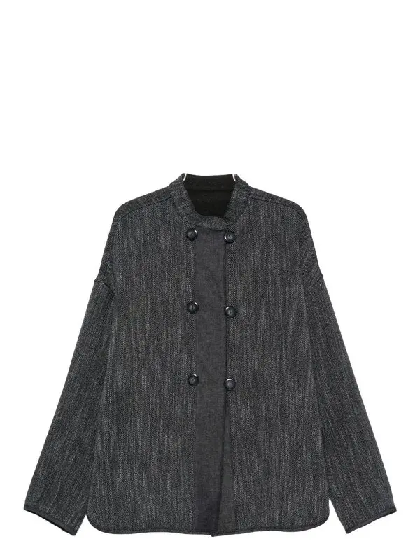 Emporio Armani Wool Blend Jacket - Navy