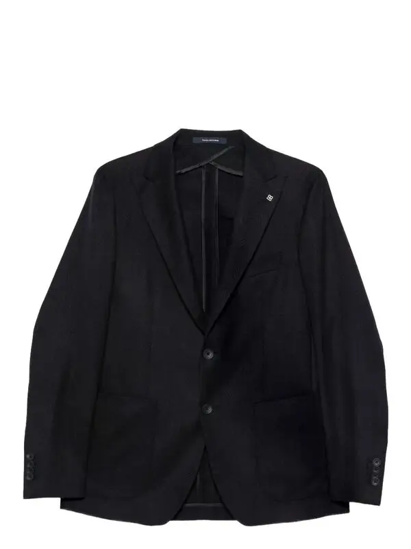 Tagliatore Herringbone-weave Blazer - Blue