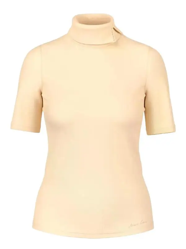 MARCCAIN Embellished High-neck Top - Yellow