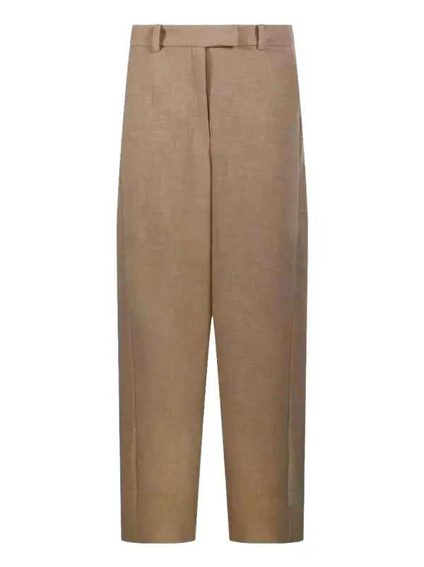 OSCAR THE COLLECTION Lou High-waisted Tailored Trousers - Neutrals