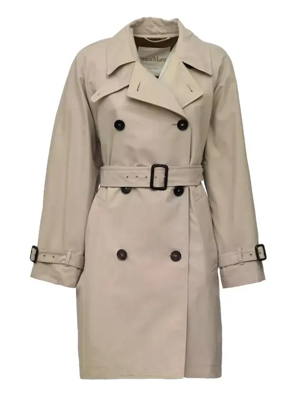 Max Mara Buttoned Trench Coat - Neutrals