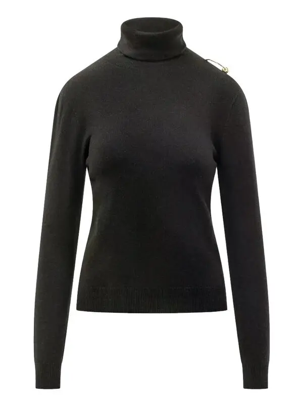 Alberta Ferretti Embellished High-neck Sweater - Black